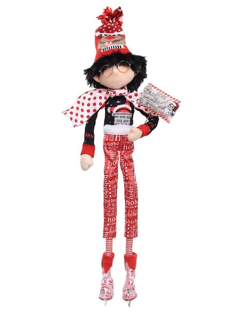 Ornamento navideño Duende Queca Designs Little Elfy 1